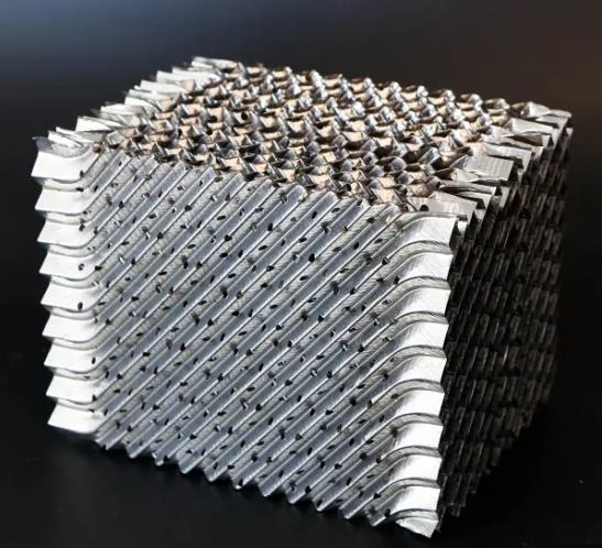 Metal Structured Packing for Heat Transfer